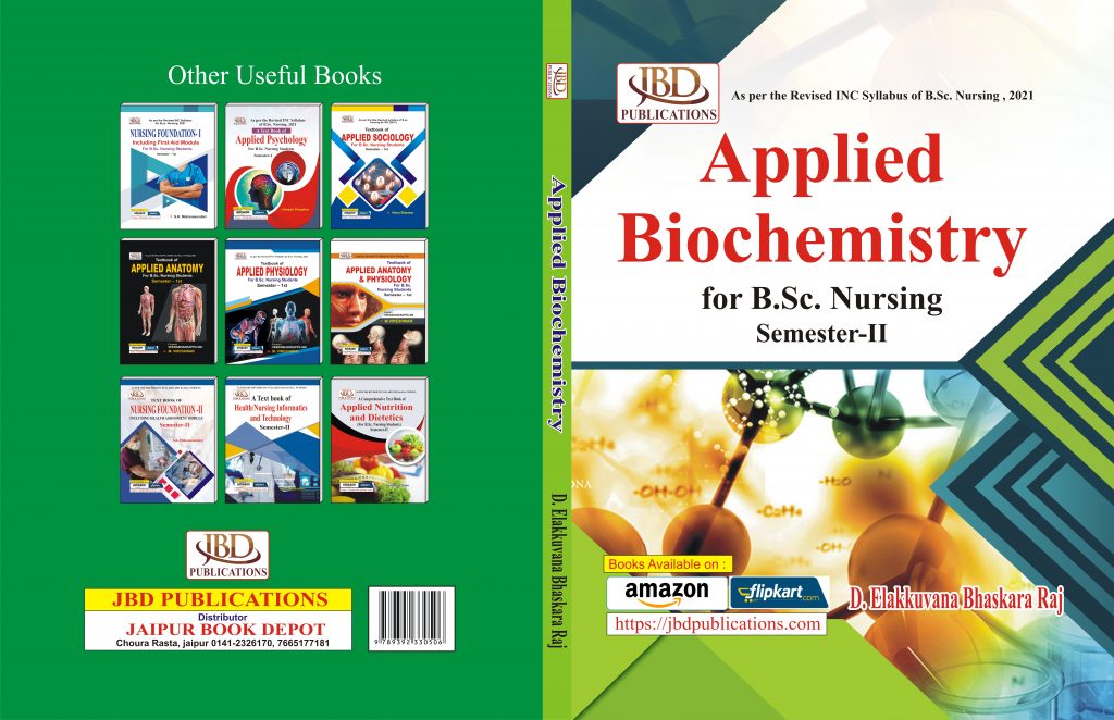 Applied Biochemistry for B.Sc. Nursing – JBD PUBLICATIONS